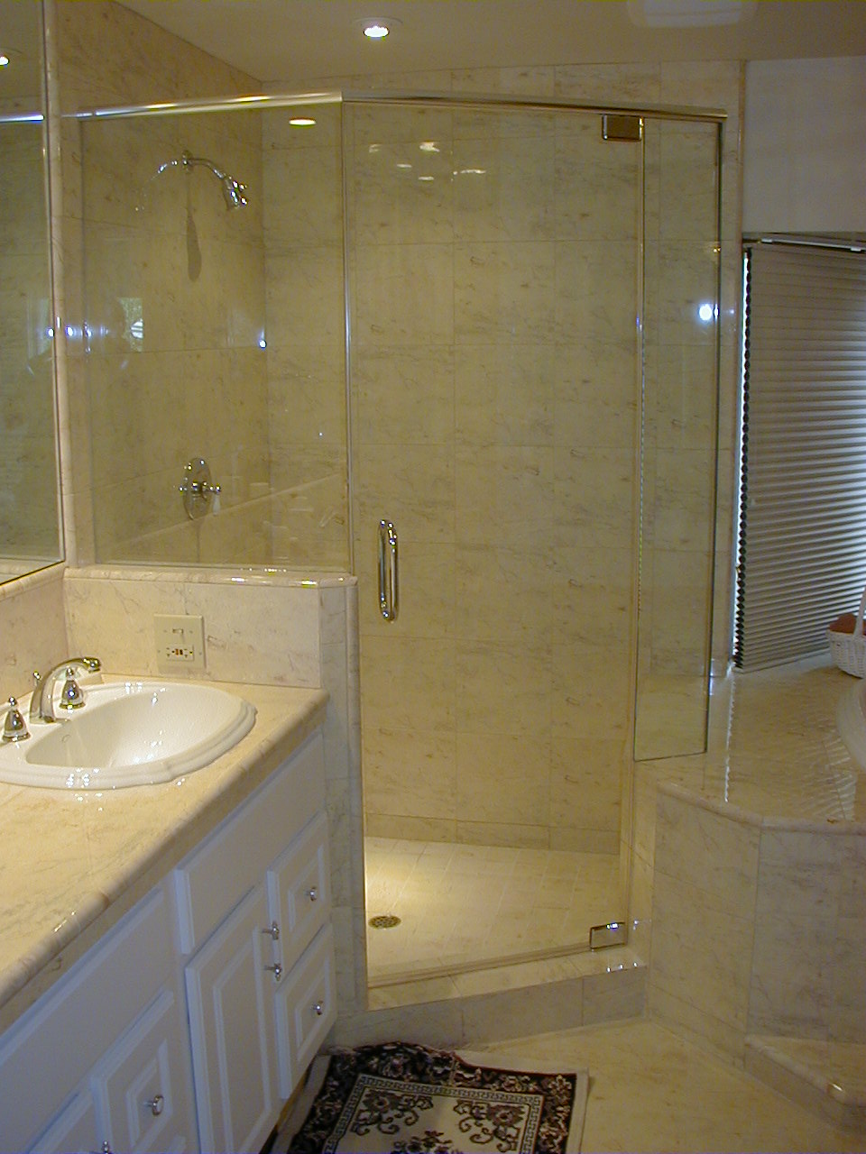 Frameless w/Support Headers – Accent Shower Door