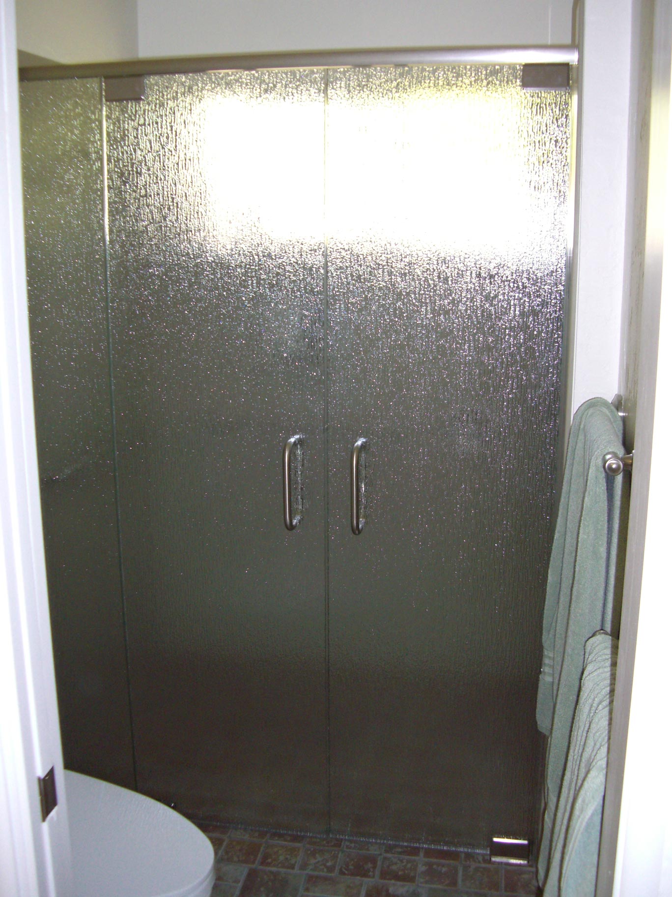 Frameless w/Support Headers – Accent Shower Door