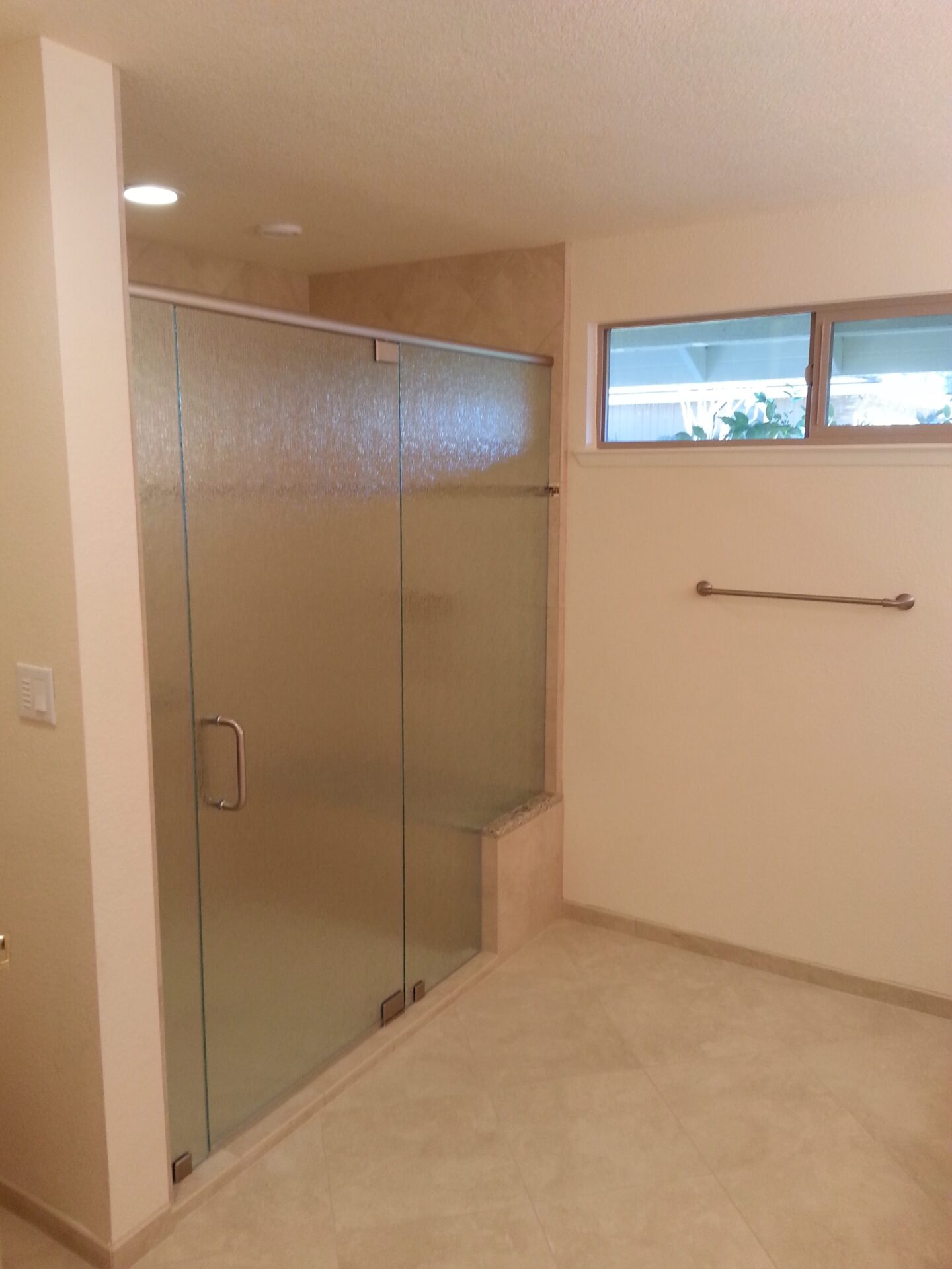 Frameless w/Support Headers – Accent Shower Door